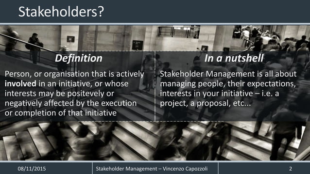 Stakeholder management - a short introduction | PPT
