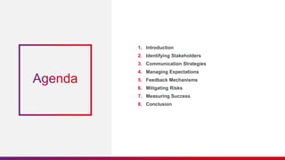 Stakeholder Management (Project Management) Presentation | PPTX