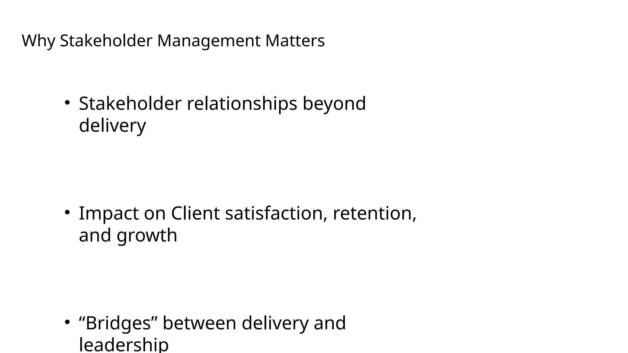 Stakeholder Management for Senior Managers | PPTX