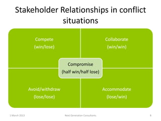 Stakeholder management and reporting | PPTX