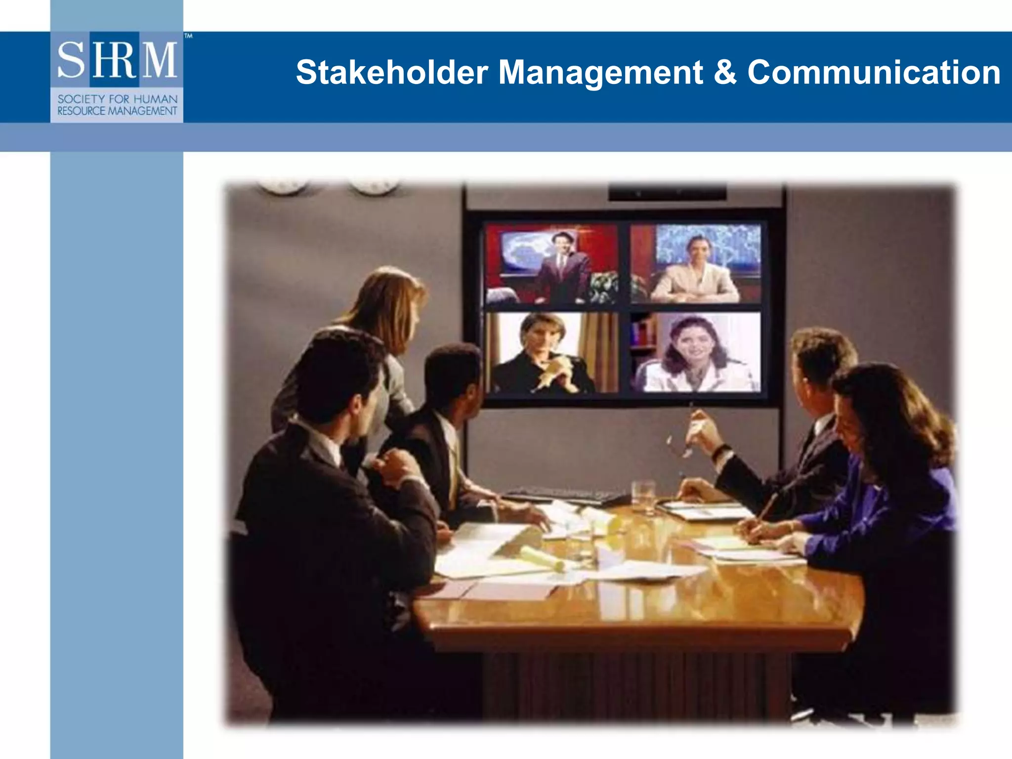 Stakeholder management & communication | PPTX