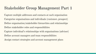 Stakeholder management for events | PPTX