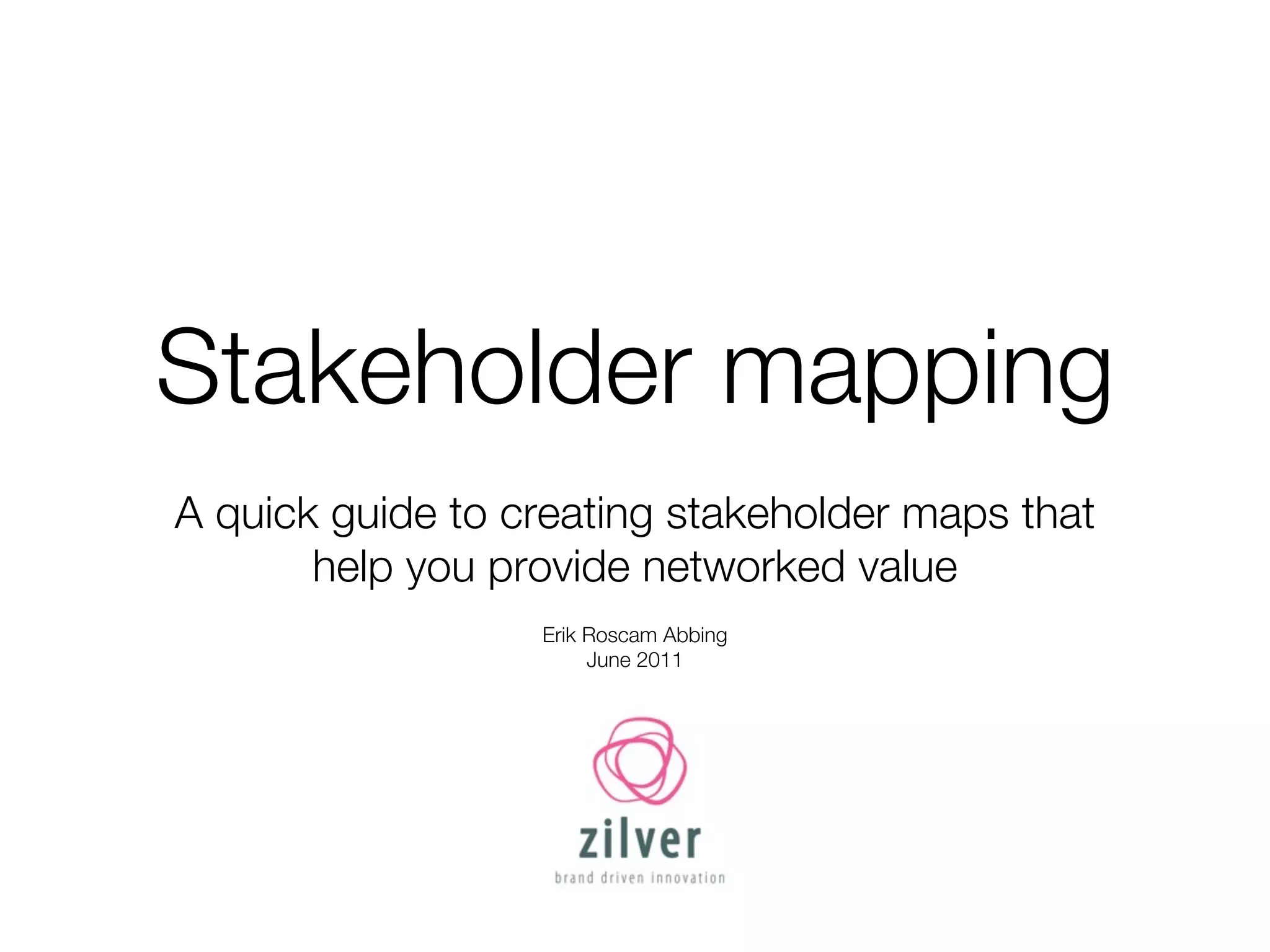 Stakeholder mapping | KEY