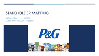 Stakeholder mapping | PPTX