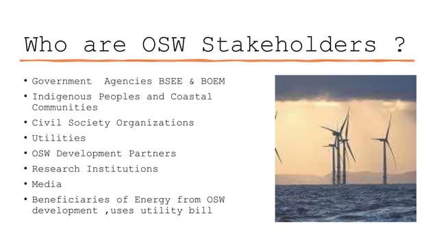 Effective Stakeholder Engengement in US OFFshore Wind Energy Industy | PPT