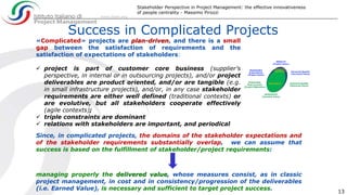 Stakeholder perspective in project management - Massimo Pirozzi | PDF