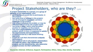 Stakeholder perspective in project management - Massimo Pirozzi | PPT