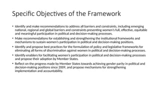 Stakeholder Presentation - SADC Framework for Achieving Gender Parity ...