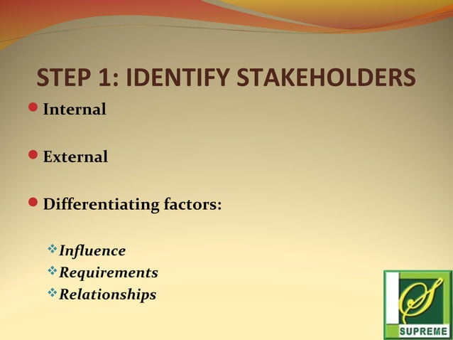 Stakeholder Relations Management and Conflict Resolution | PPT ...