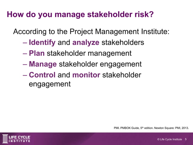 Stakeholder Risk Management | PPTX