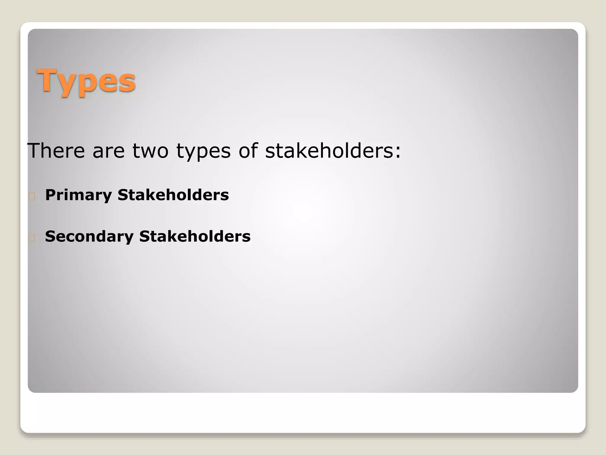 Stakeholders | PPT