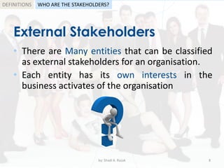Business Stakeholders | PDF