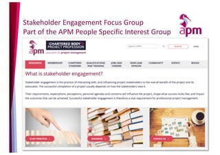 Stakeholders engaging with a moving target | PDF | Business | Business ...