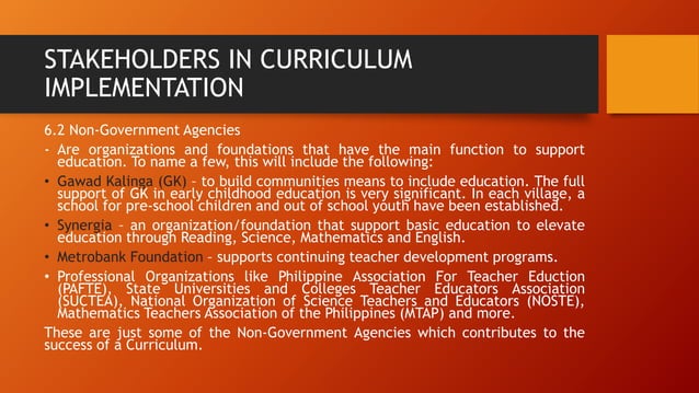 Stakeholders in-curriculum-implementation | PPTX