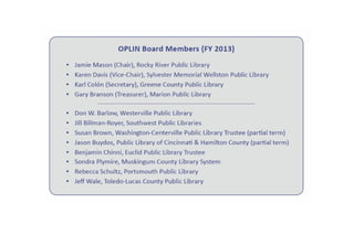 OPLIN Stakeholders Meeting 2013 | ODP