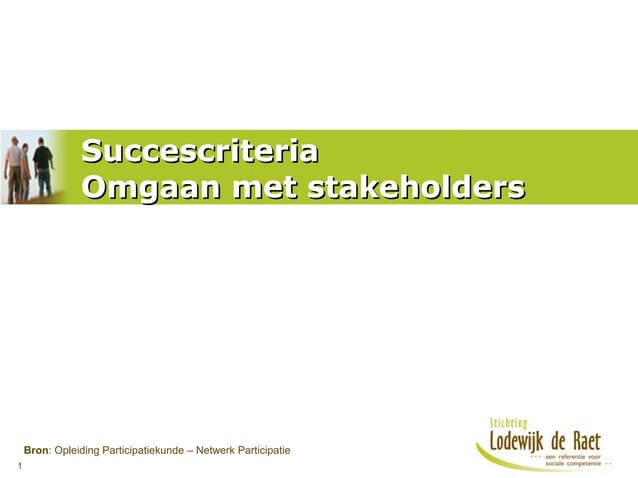 Stakeholdersanalyse | PPT