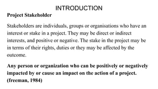 Stakeholders analysis | PPT