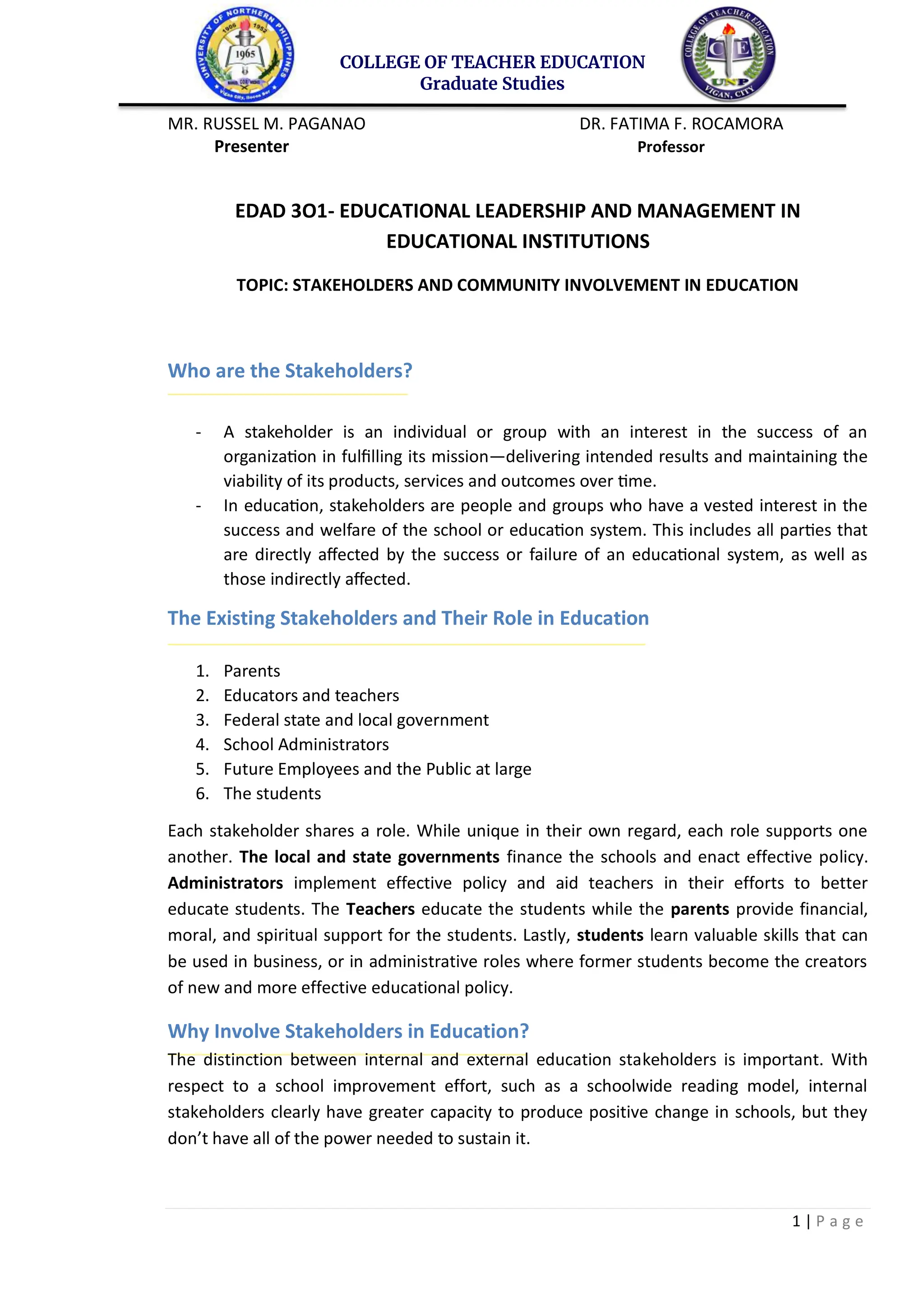 Stakeholders and Community Involvement in Education (2).pdf