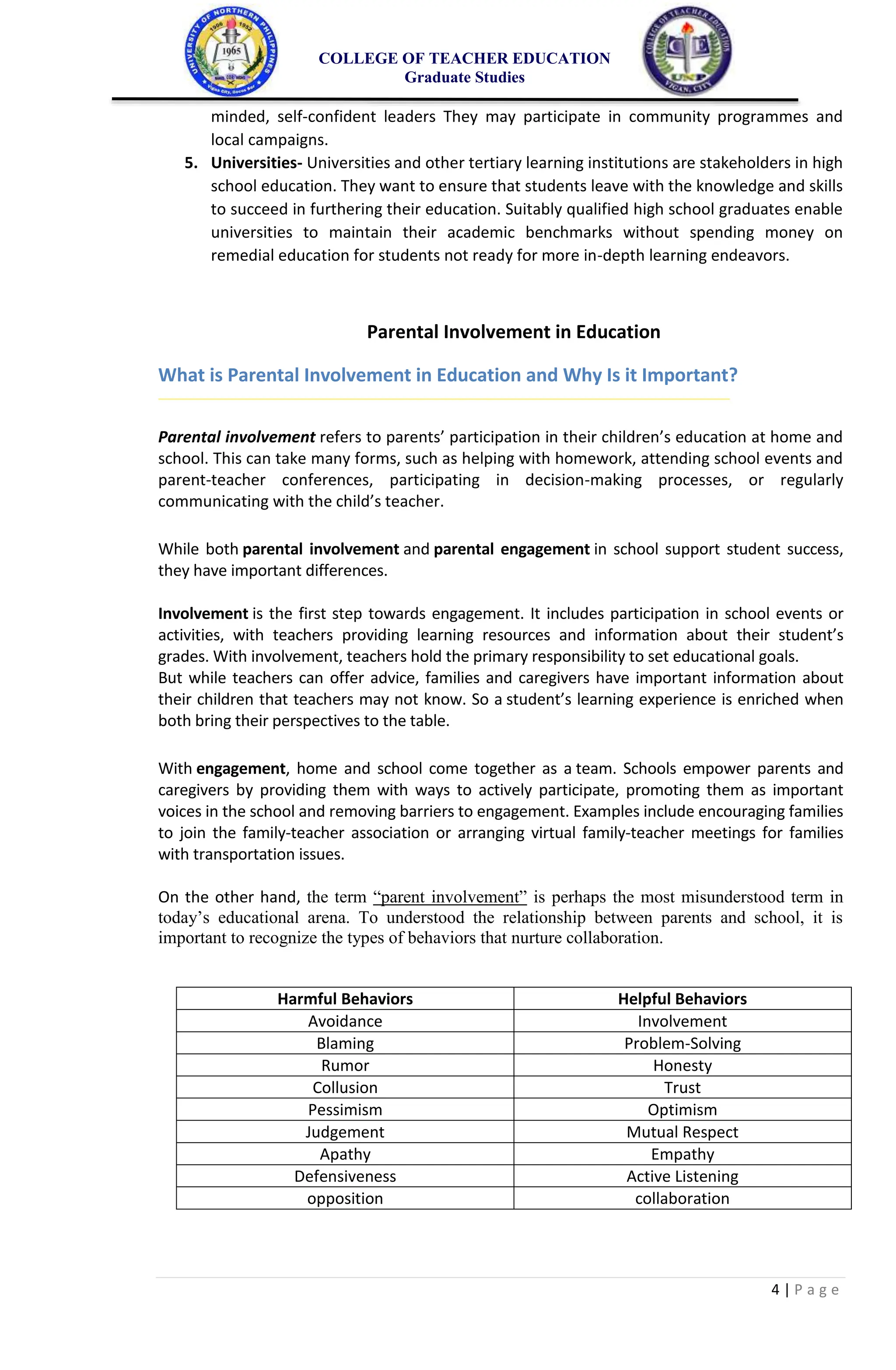 Stakeholders and Community Involvement in Education (2).docx