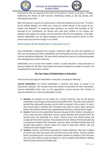 Stakeholders and Community Involvement in Education (2).docx