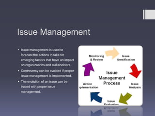 Stakeholders and Issues Management Approaches | PPTX