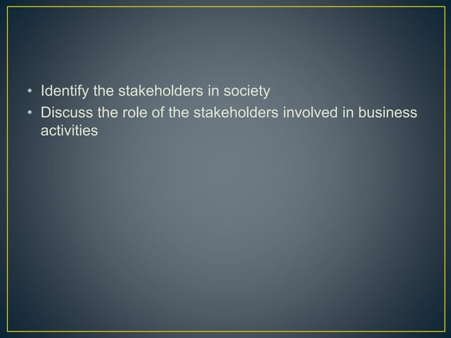 Stakeholders and their roles | PPTX