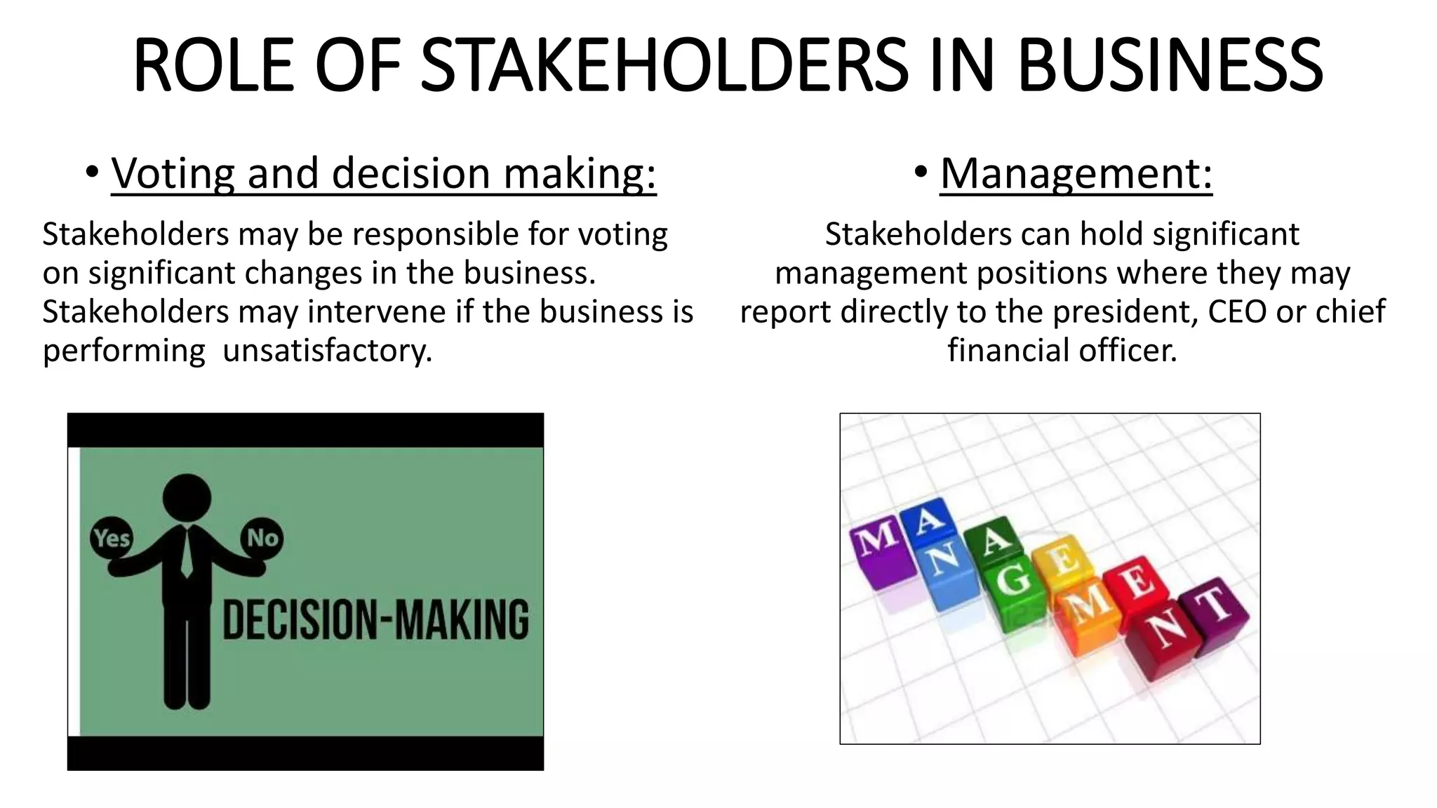 Stakeholders in business | PPTX