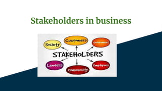 Stakeholders in business.pptx IGCSE business studies | PPTX