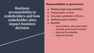 Stakeholders in business.pptx IGCSE business studies | PPTX