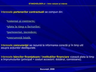 Stakeholders presentation | PPT