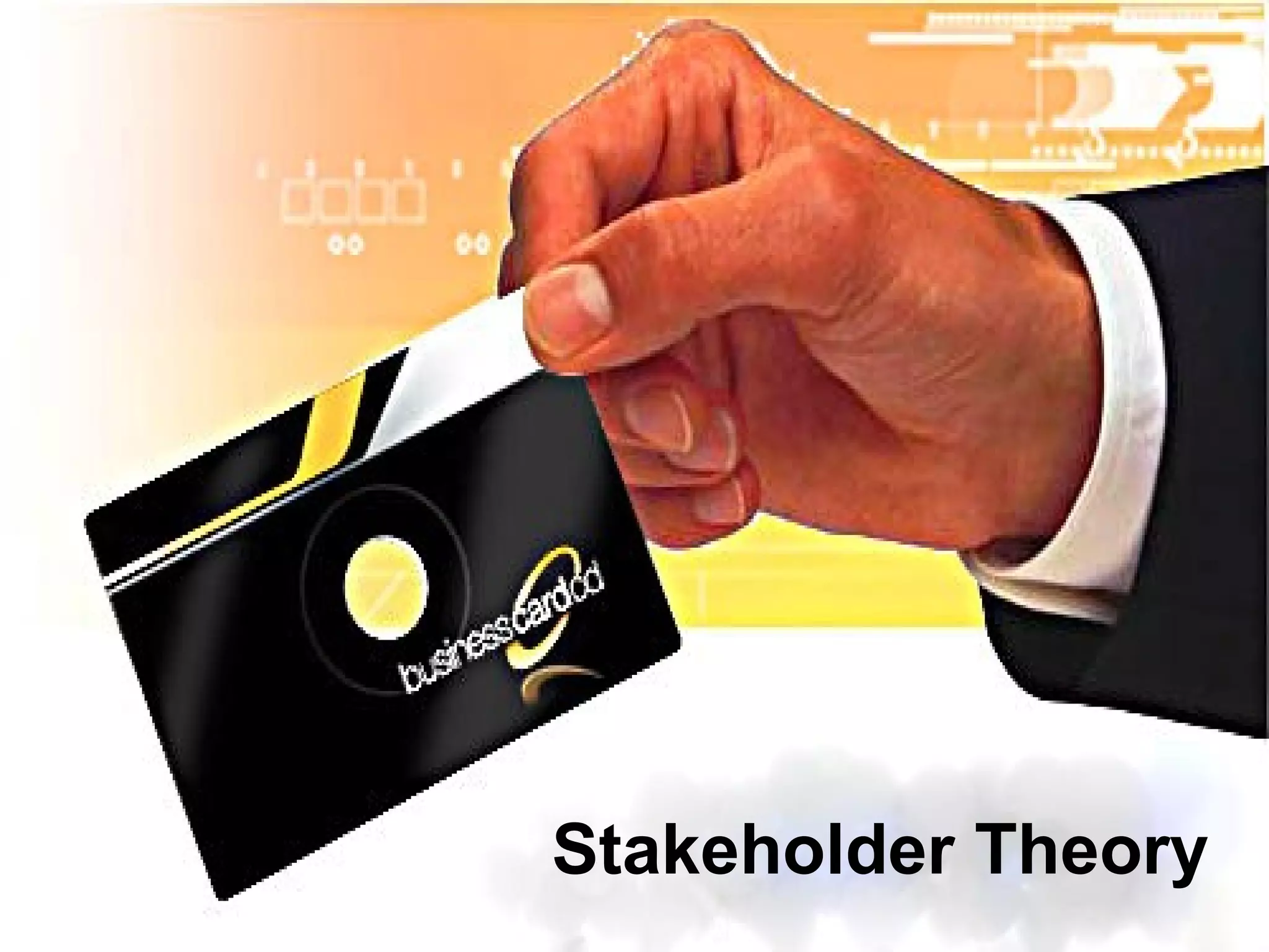 Stakeholder theory | PPT
