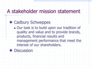 stakeholder theory and management....... | PPT