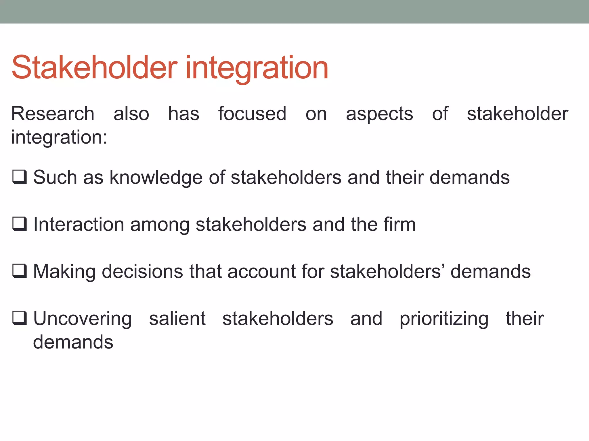 Stakeholder theory presentation | PPTX