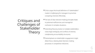 Stakeholder Theory Assignment and the tragedy of commons.pptx