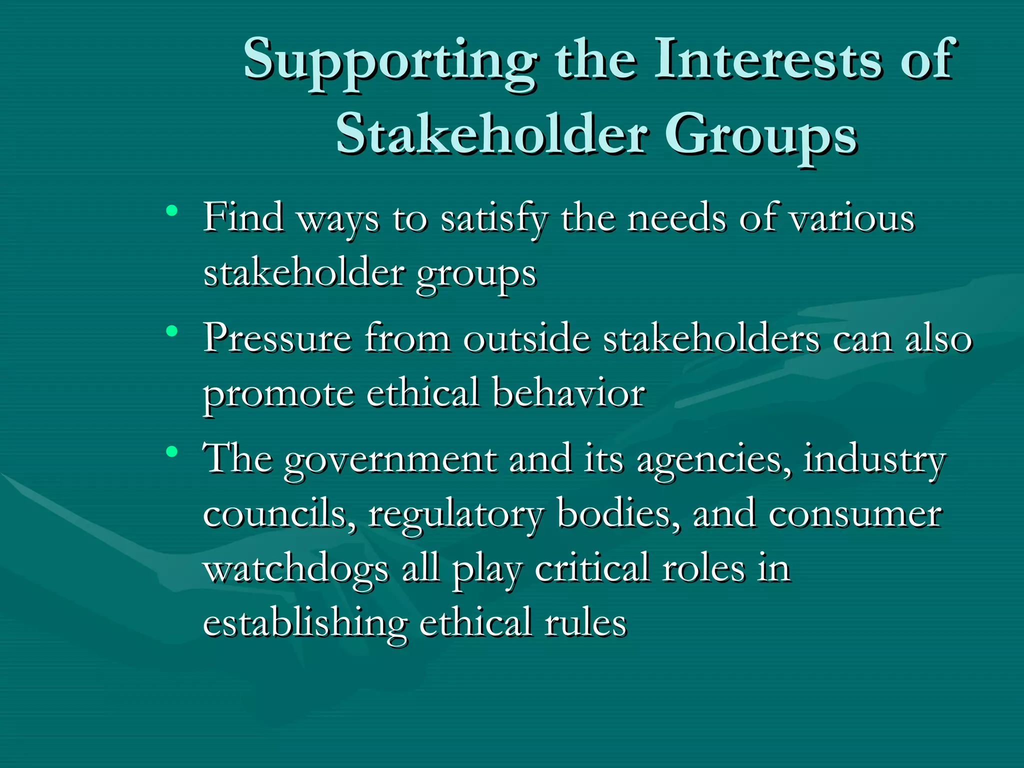 Stakeholder Theory, Ethics 209 | PPT