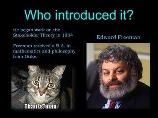 Stakeholder theory presentation | PPTX