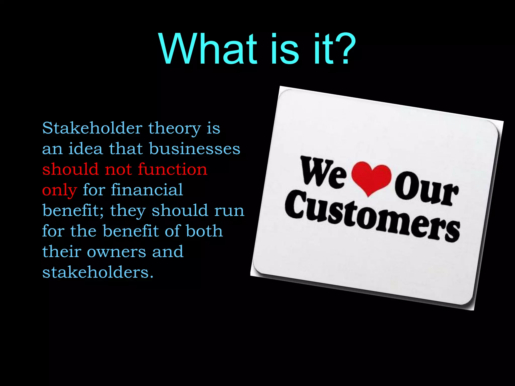 Stakeholder Theory- Marlowe | PPT