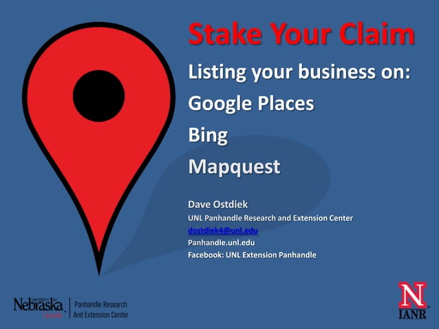 Stake your claim maps | PPT