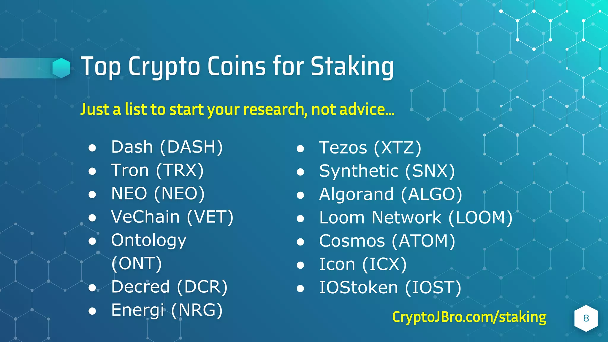 Staking Cryptocurrency Explained (with Platform List) | PPTX