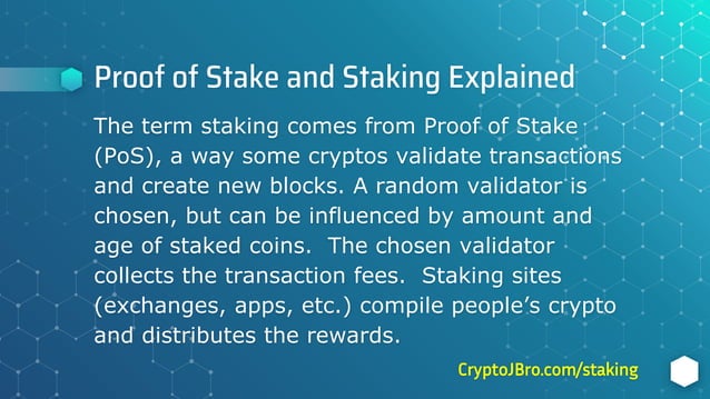Staking Cryptocurrency Explained (with Platform List) | PPTX | Stocks ...