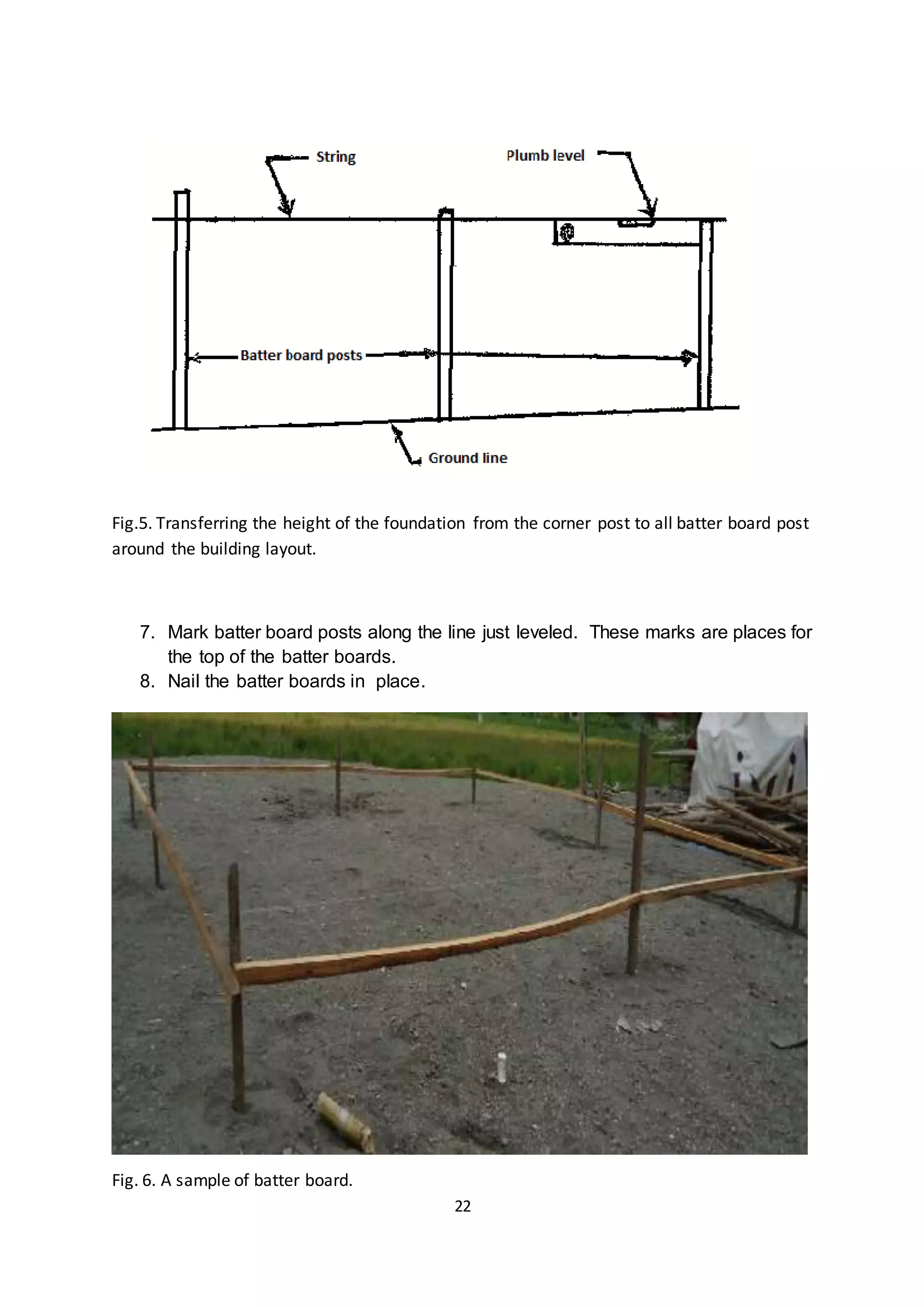 Staking out building lines | DOCX