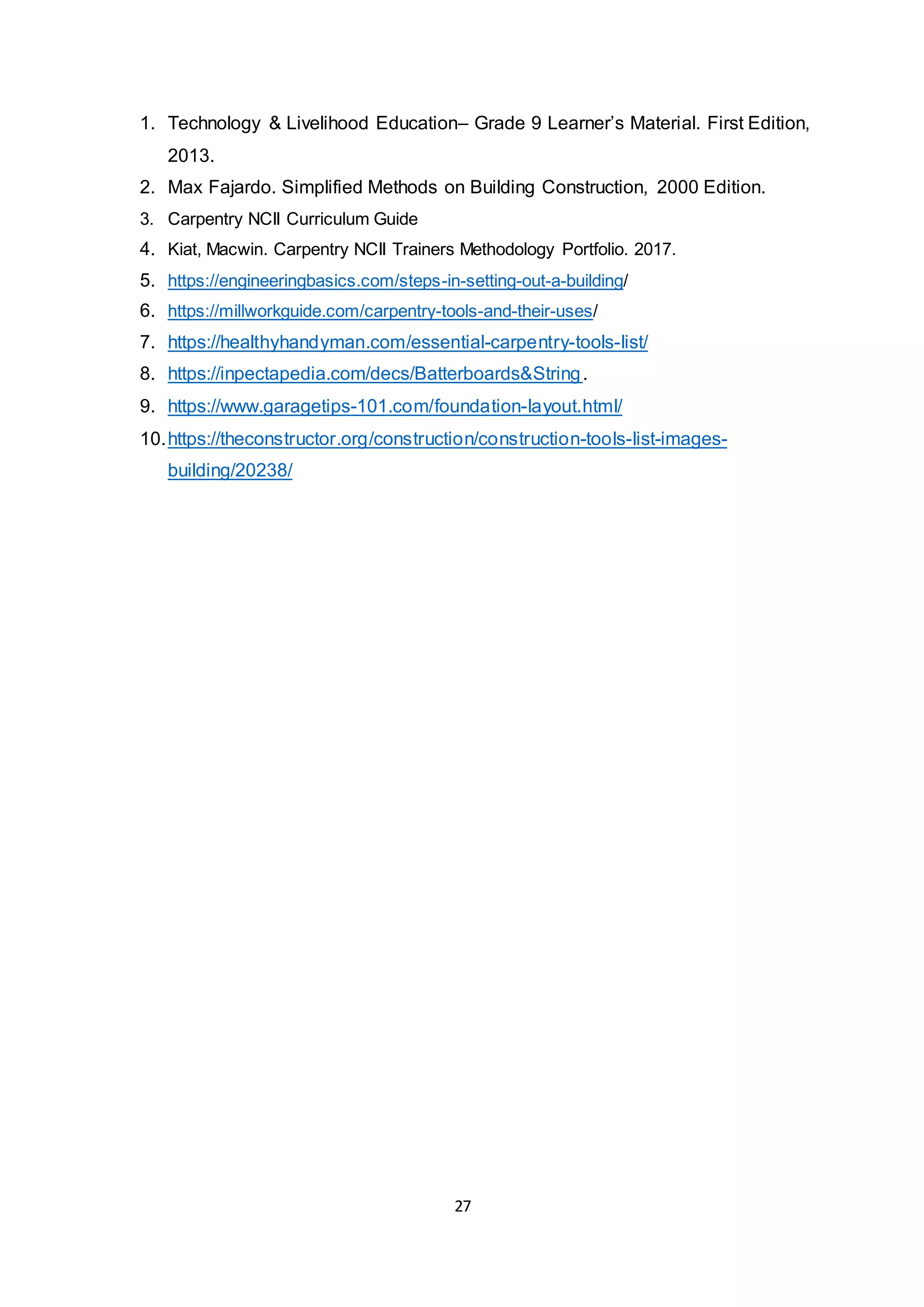 Staking out building lines | DOCX