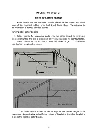 Staking out building lines | DOCX
