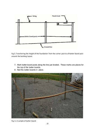 Staking out building lines | DOCX