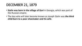 HISTORY YEAR 9 - STALIN | PPTX