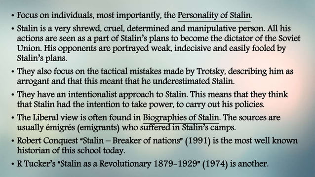 CAMBRIDGE A2 HISTORY: STALIN QUESTIONS AND ANSWERS | PPTX