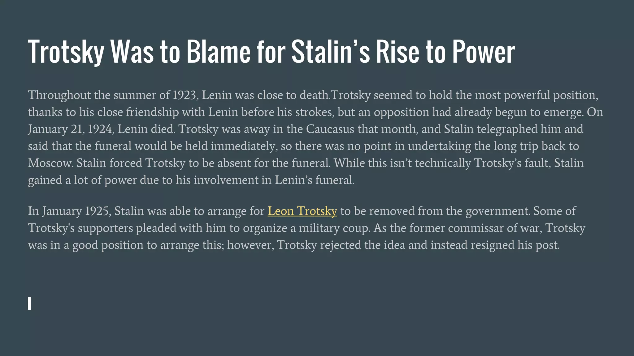 Stalin rise to power | PPTX | Political Issues & policy | Politics