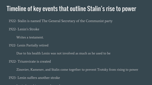 Stalin rise to power | PPTX | Political Issues &amp; policy | Politics