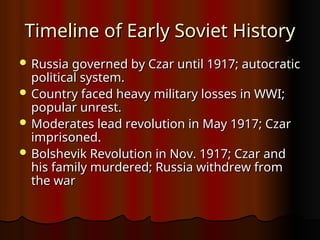 The Rise and Rule of Stalin asa leader of the Soviet Union | PPT