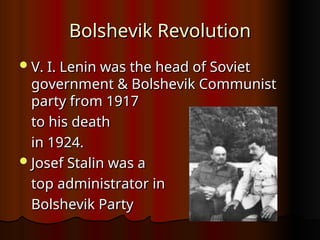 The Rise and Rule of Stalin asa leader of the Soviet Union | PPT